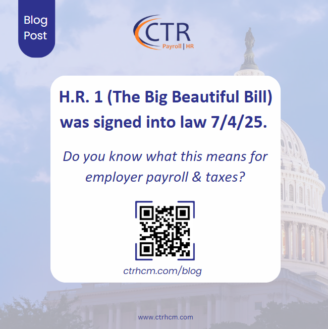 Big Beautiful Bill Payroll Points